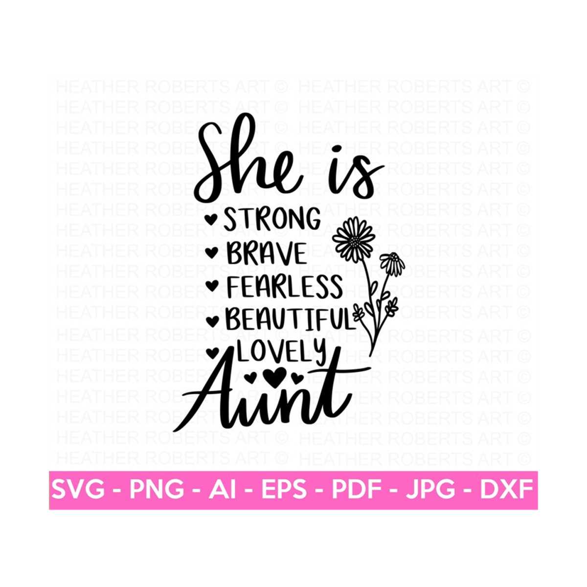 Custom Order - She is Aunt SVG, Aunt SVG, Blessed Aunt svg, | Inspire ...