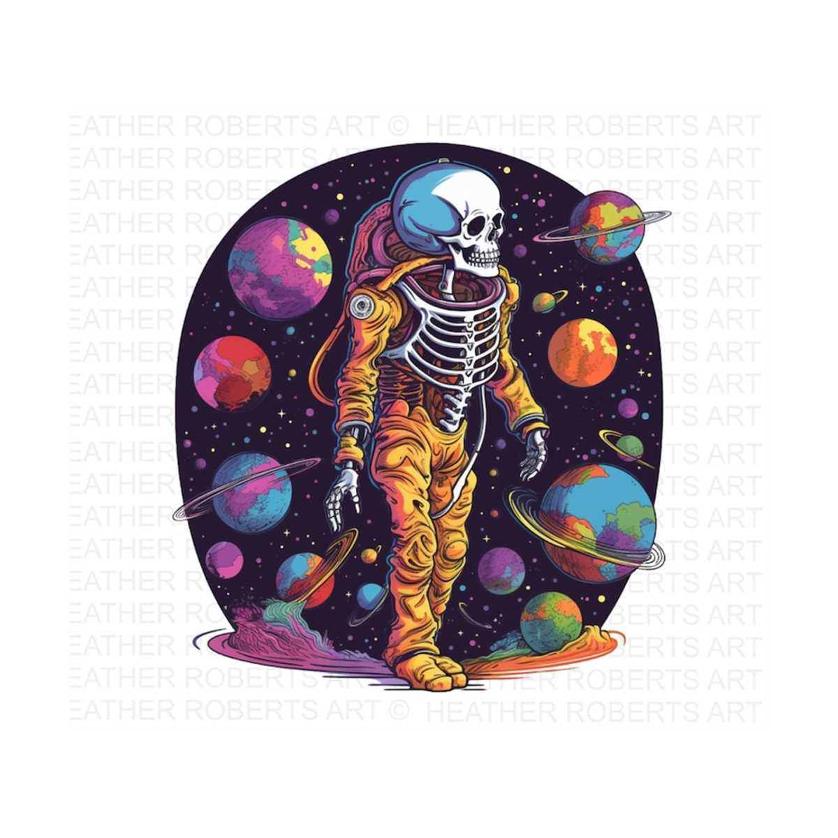 Psychedelic Skeleton Astronaut, Astronaut PNG, Astronomy PNG | Inspire ...