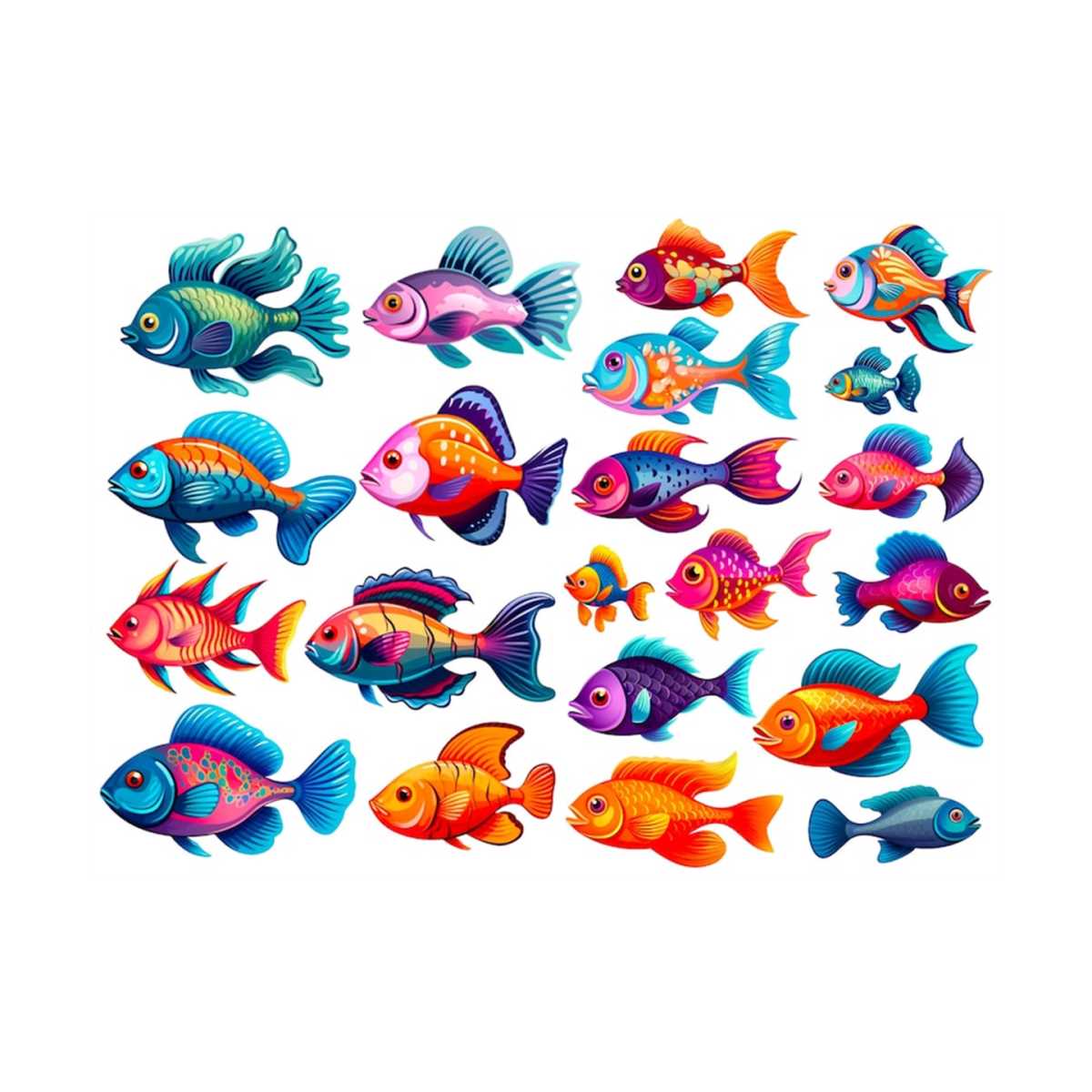 Fish Mega Clipart Set, Fish PNG, Fish Clipart, Sea Creatures - Inspire ...