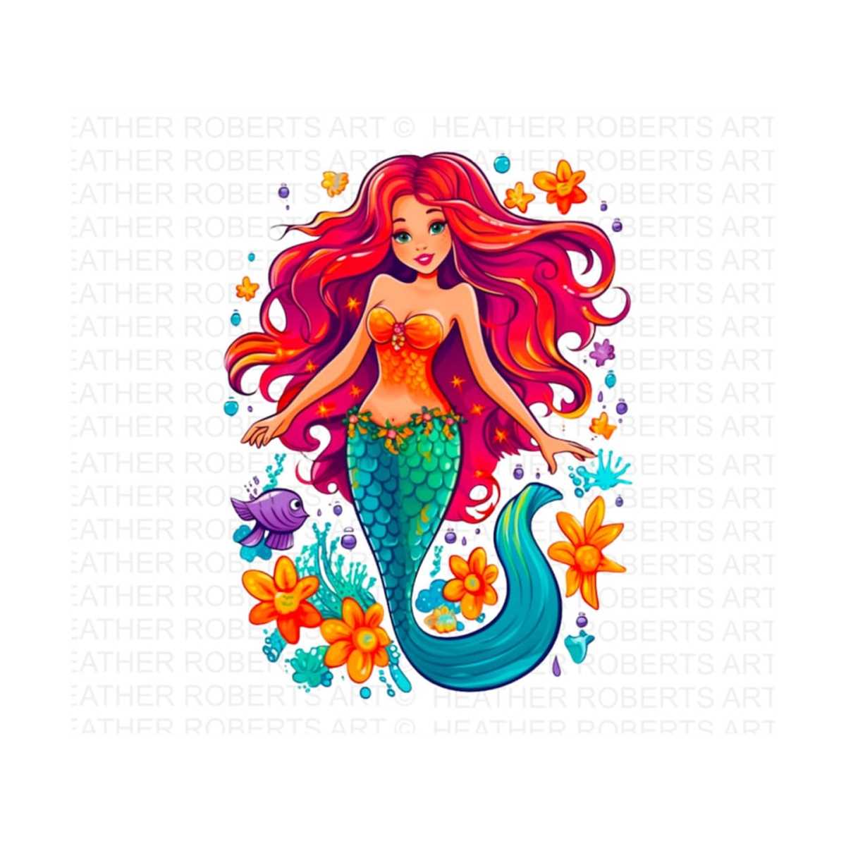 Mermaid Sublimation Clipart, Mermaid PNG, Cute Mermaid PNG, | Inspire ...