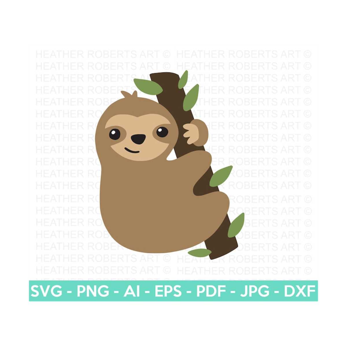 Sloth SVG, Cute Sloth SVG, Sloth Design SVG, Sloth T-shirt s | Inspire ...
