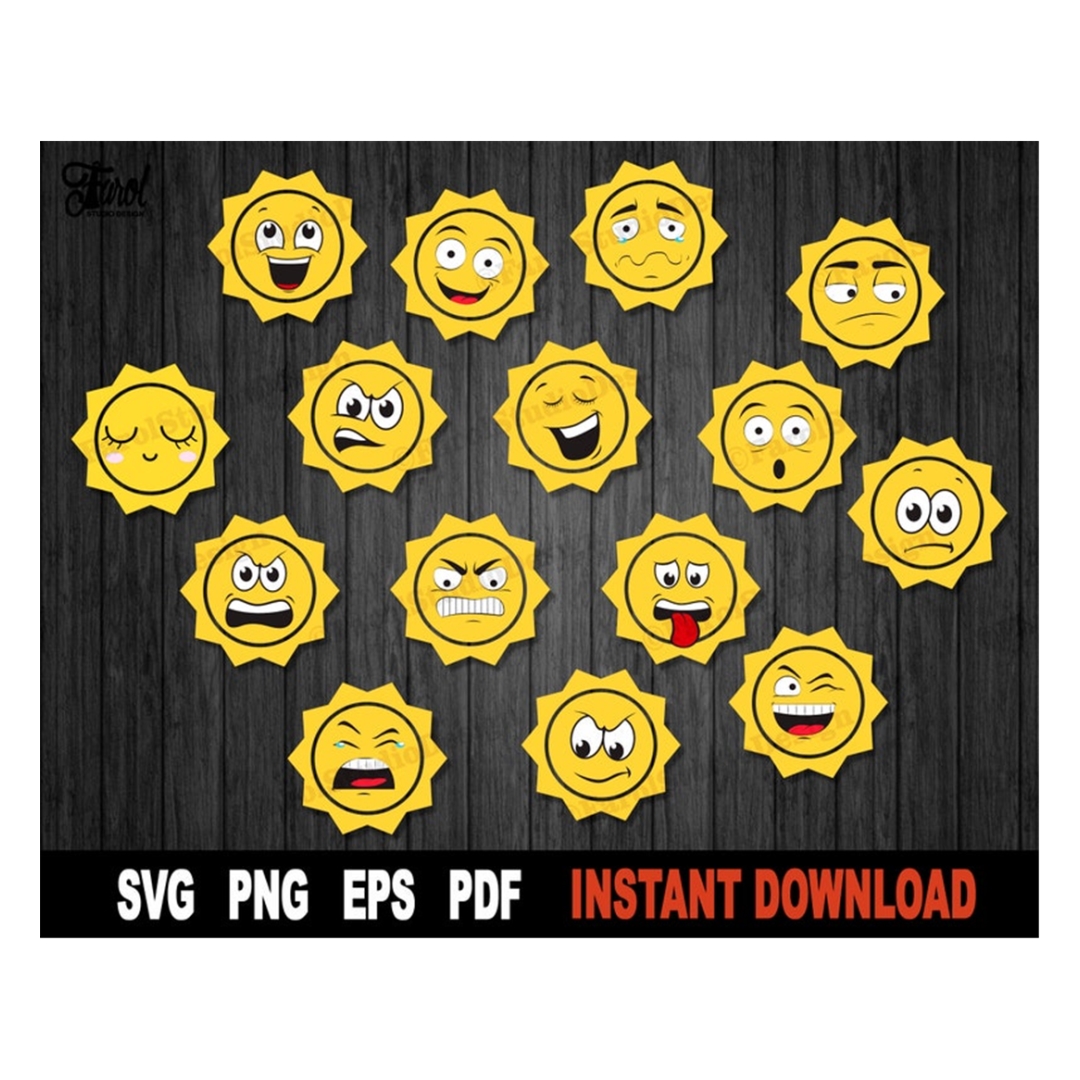 Sun Svg Bundle, Sun Light Svg File For Cricut, Silhouette, S | Inspire ...