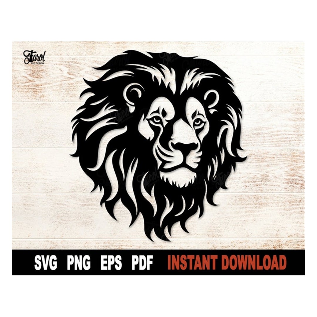 Lion Svg, Lion Head Svg Files for Cricut, Animal Vector Clip | Inspire ...