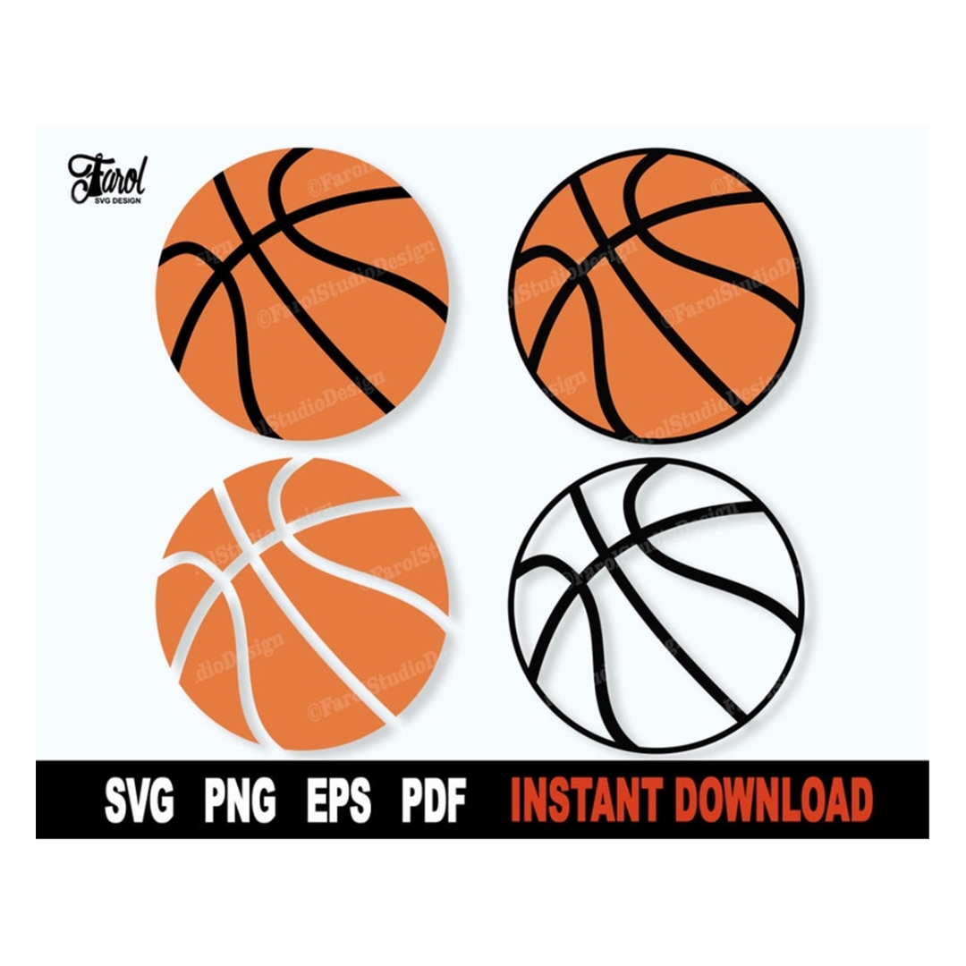 Basketball Svg, Basketball Svg File For Cricut, Silhouette, | Inspire ...