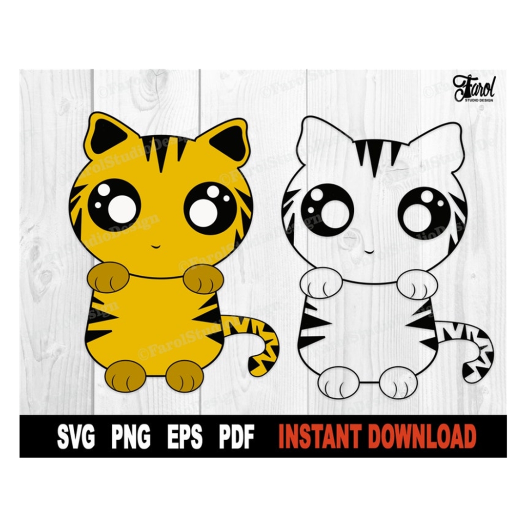 Cute Cat svg layered, svg file, cute svg for girls, cute svg | Inspire ...