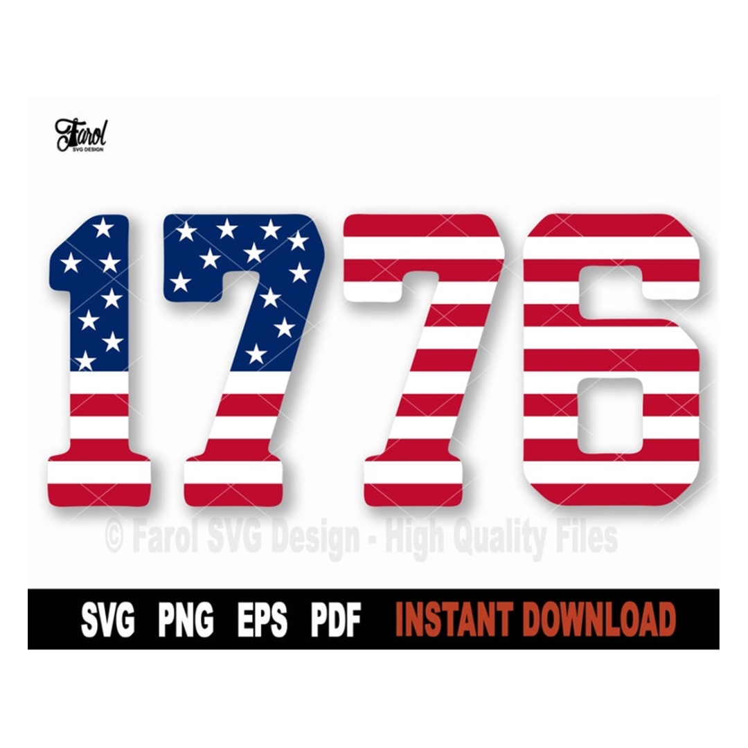 1776 Independence Day SVG, Patriotic Svg File For Cricut, Si | Inspire ...