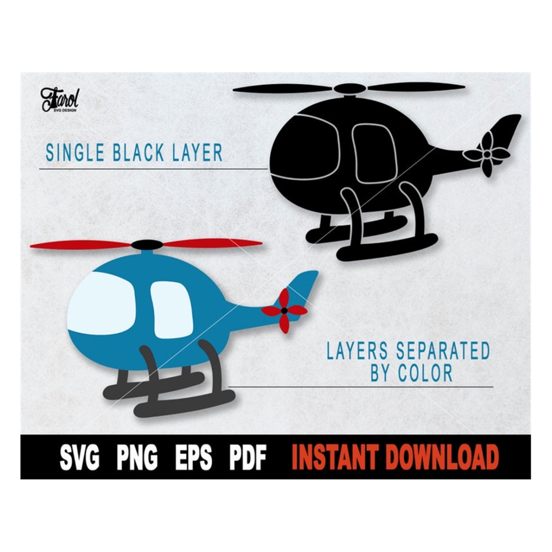 Helicopter SVG, Vehicles Clipart SVG File For Cricut, Helico | Inspire ...