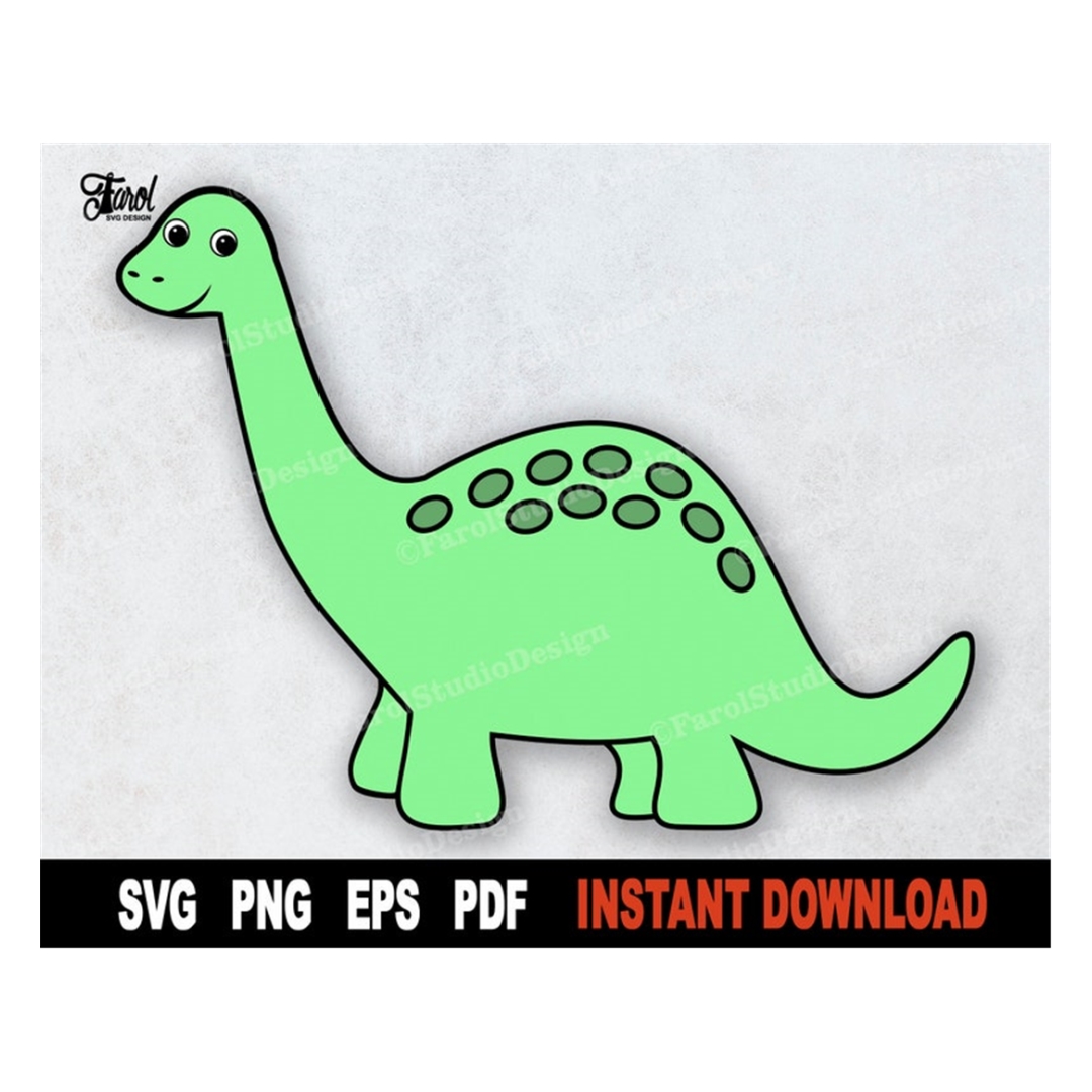 Dinosaur SVG, Brontosaurus SVG, Dinosaur SVG File For Cricut | Inspire ...
