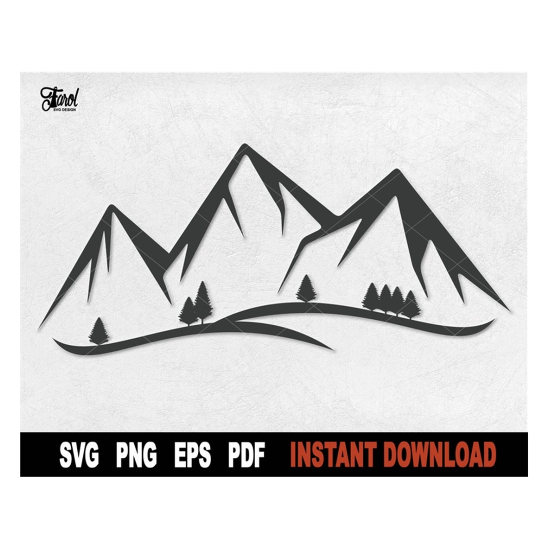 Range Mountains Svg Cut File Cricut, Silhouette, Range Natur | Inspire ...