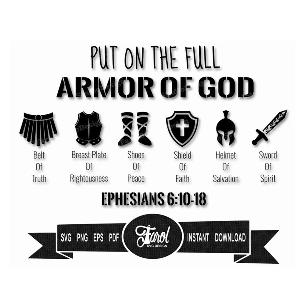 Armor of God SVG, Belt of Truth, Sword of the Spirit, Shoes | Inspire ...