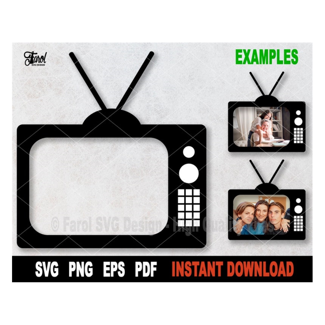 TV Svg, Vintage Retro Television Svg File For Cricut, Silhou - Inspire ...