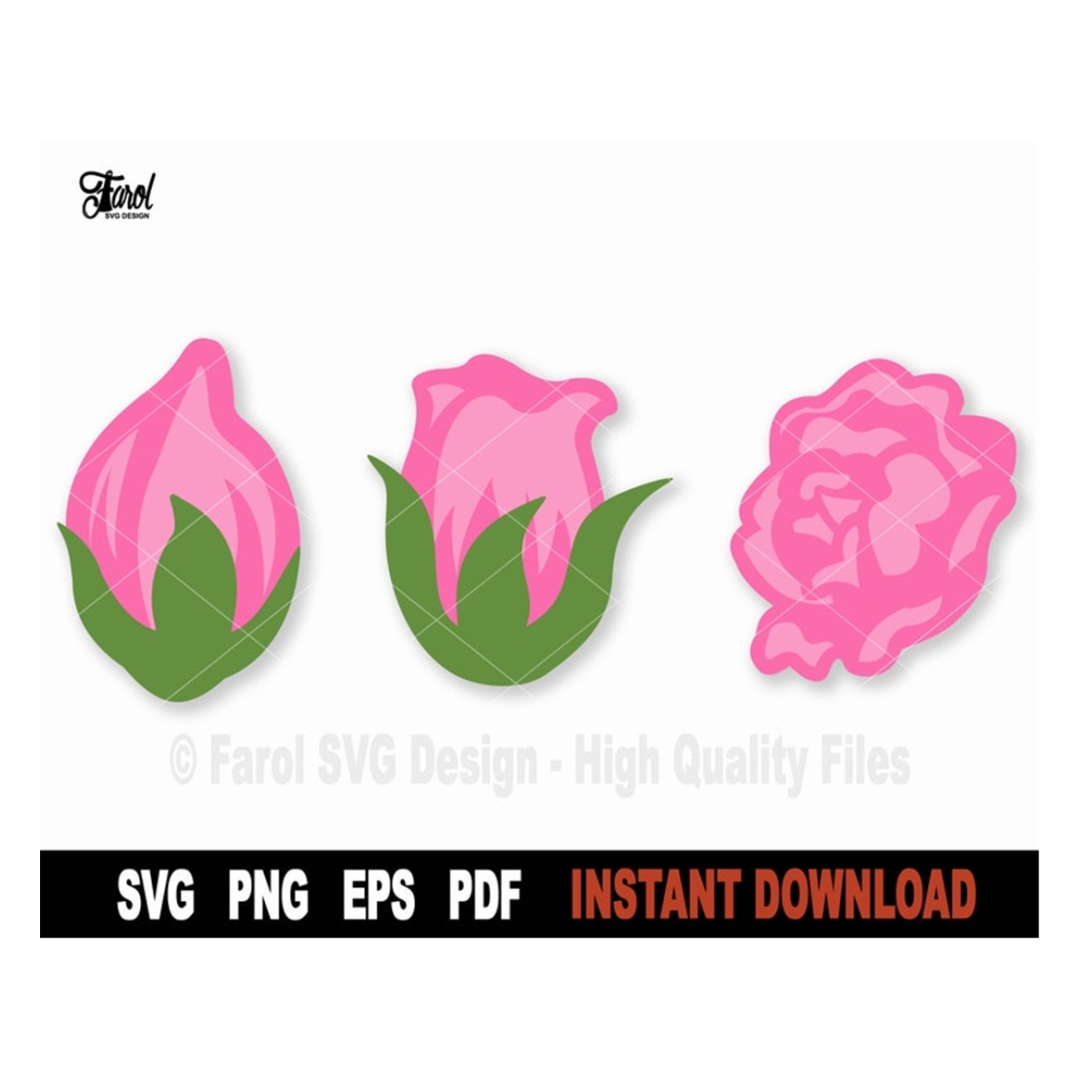 Roses SVG Bundle, Flowers Svg File For Cricut, Silhouette, N | Inspire ...