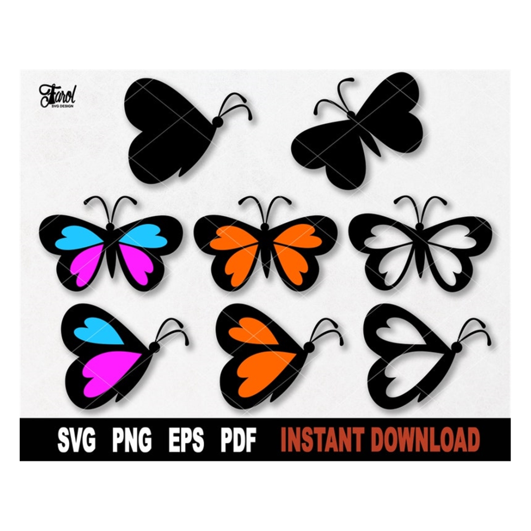 Butterfly Svg Bundle, Butterfly Svg File For Cricut, Silhoue | Inspire Uplift