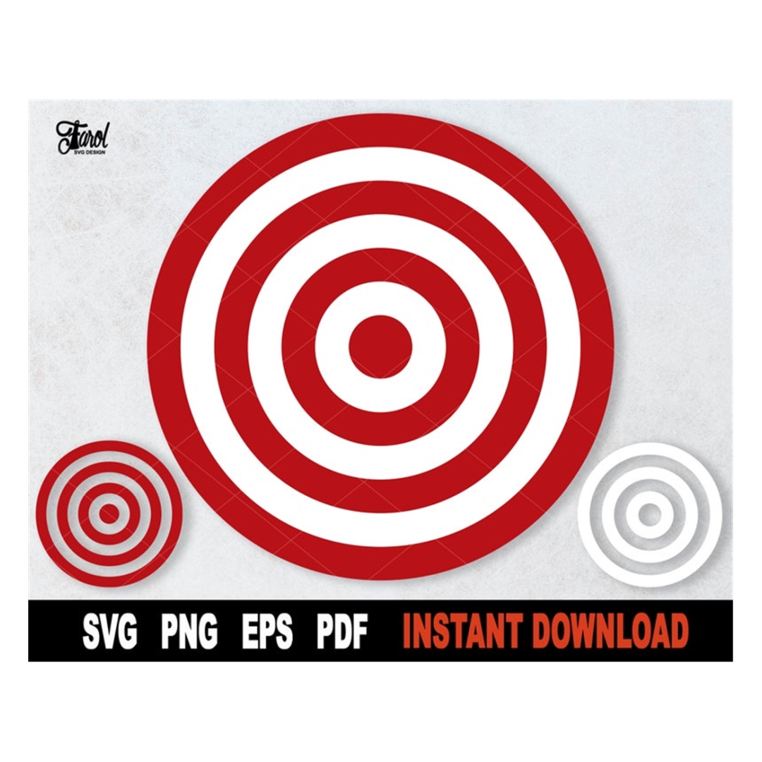 Target Svg, Bull's Eye SVG File For Cricut, Silhouette, Svg - Inspire ...