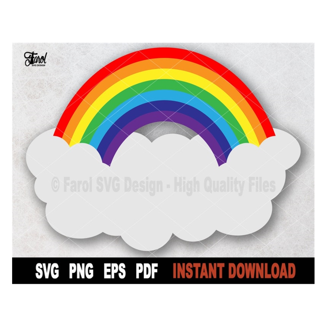 Rainbow SVG, Rainbow SVG File For Cricut, Silhouette, Nature | Inspire ...