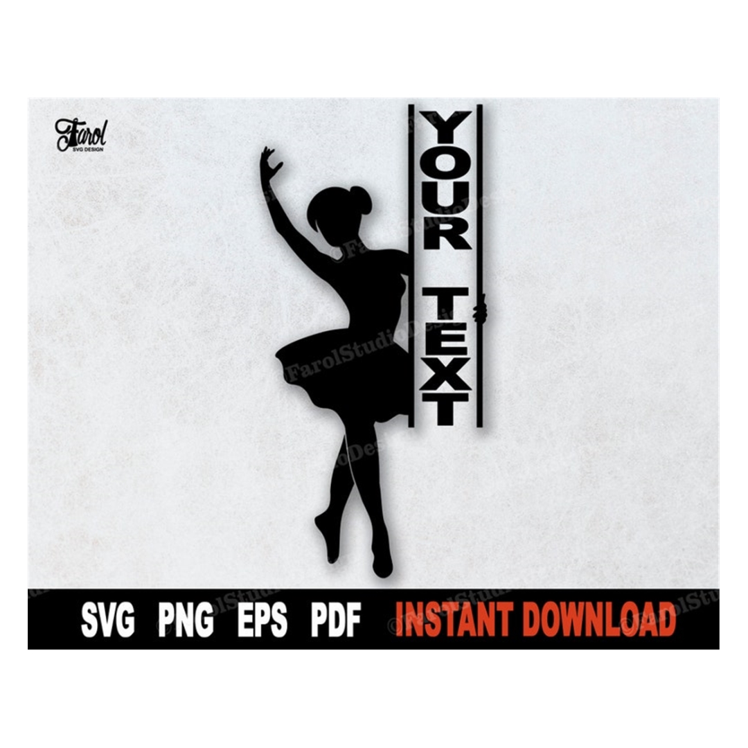 Ballerina Svg, Split Name Monogram Svg, Ballet Dancer Svg Fi | Inspire ...