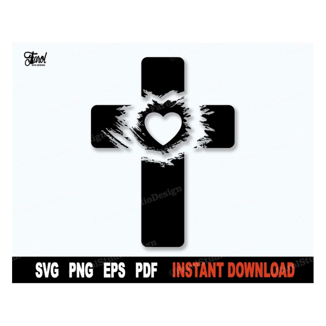 Cross SVG, Love Exploded On The Cross, Heart svg File For Cr - Inspire ...