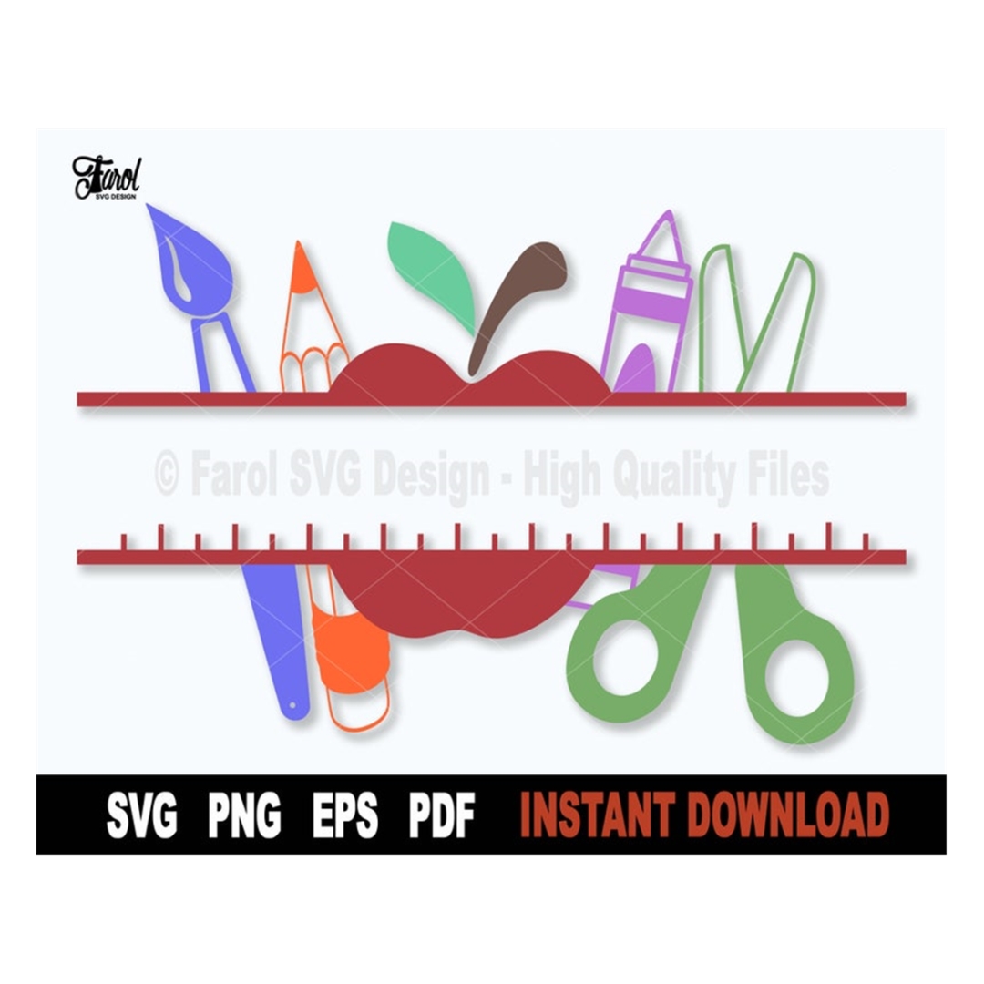 Teacher Svg, Teacher Split Monogram Svg File For Cricut, Sil | Inspire ...