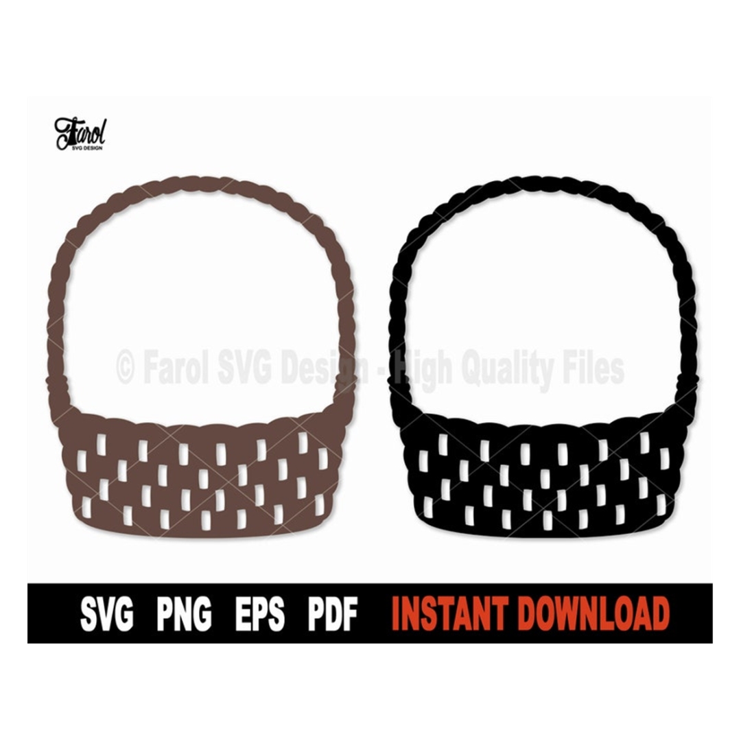 Easter Egg Basket SVG, Wicker Basket Svg File For Cricut, S | Inspire ...