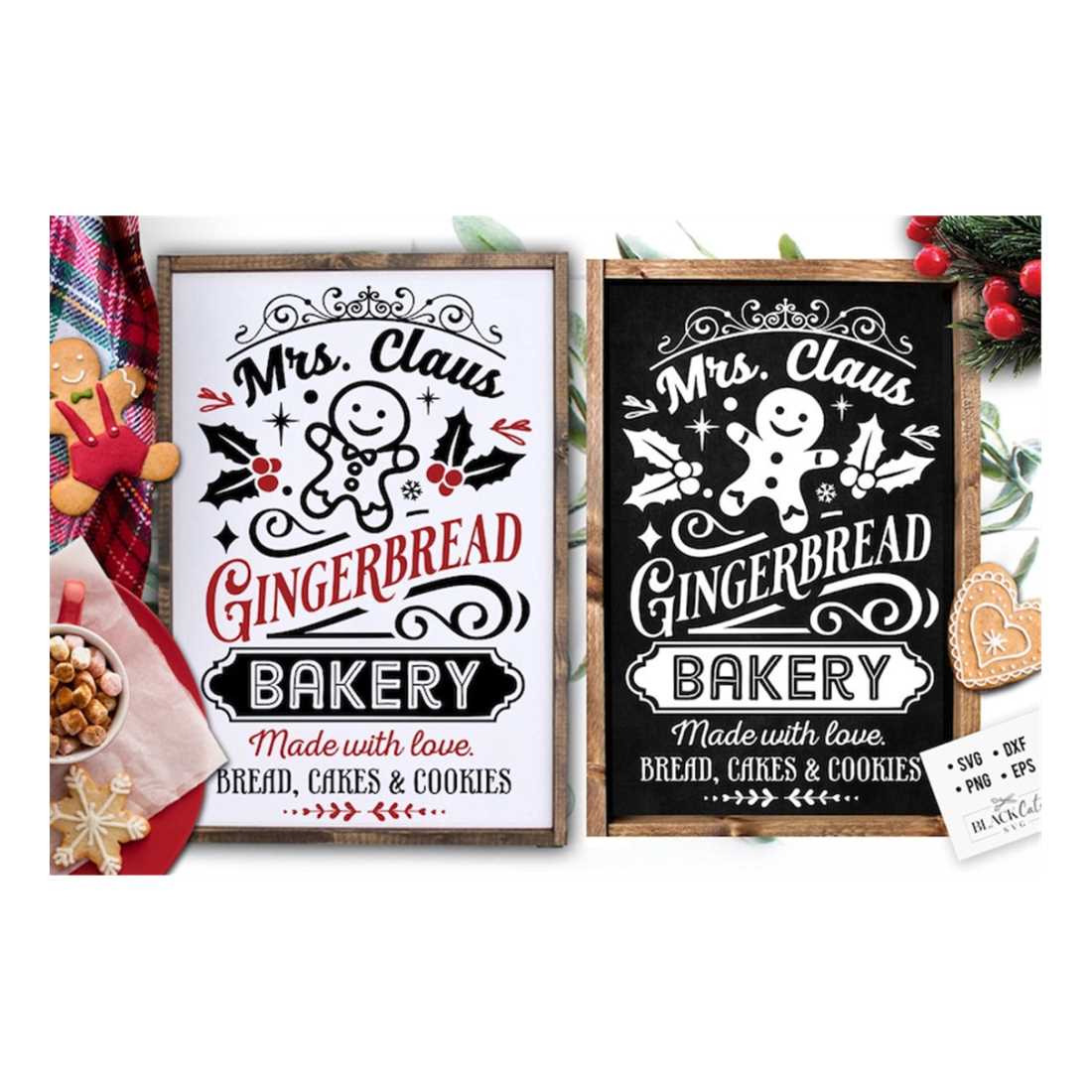 Mrs Claus Gingerbread bakery svg, Christmas bakery svg, Ging - Inspire ...