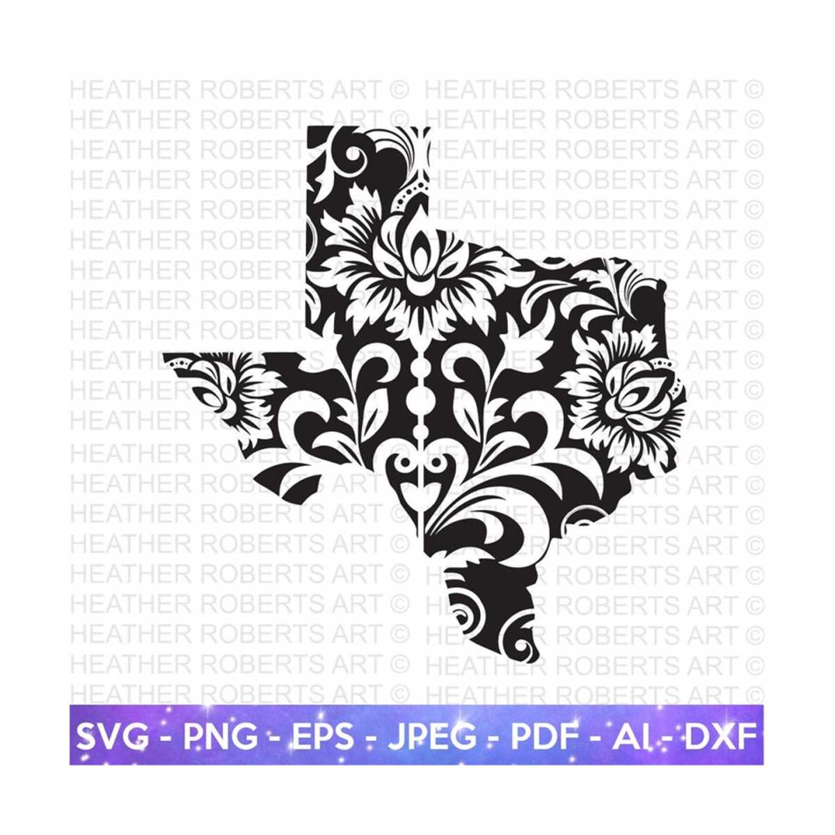 Floral Texas SVG, Texas Svg, Texas Clipart, Texas Silhouette | Inspire ...