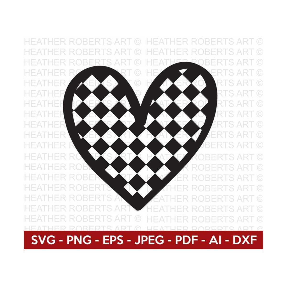 Checkered Heart Svg, Heart SVG, Sketch,Hand-drawn Heart svg, - Inspire ...