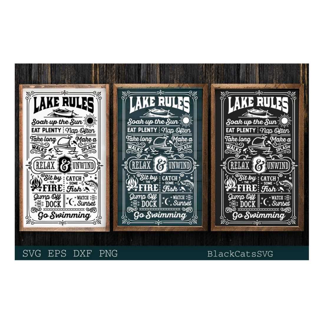 Lake rules svg, Welcome to the lake svg, Lake vintage poster - Inspire ...