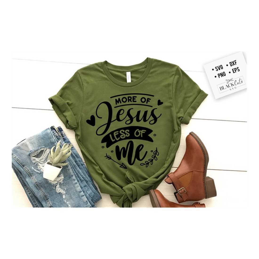 More of Jesus less of me svg, Bible svg, Bible verse svg, Fa | Inspire ...