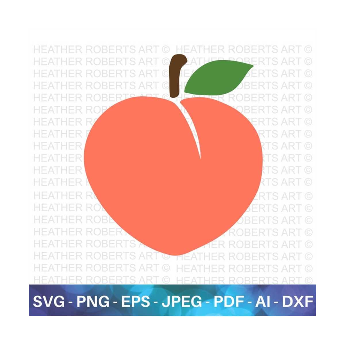 Peach Svg, Peach, Fruit Svg, Peach Fruit SVG, Peaches Clipar - Inspire ...