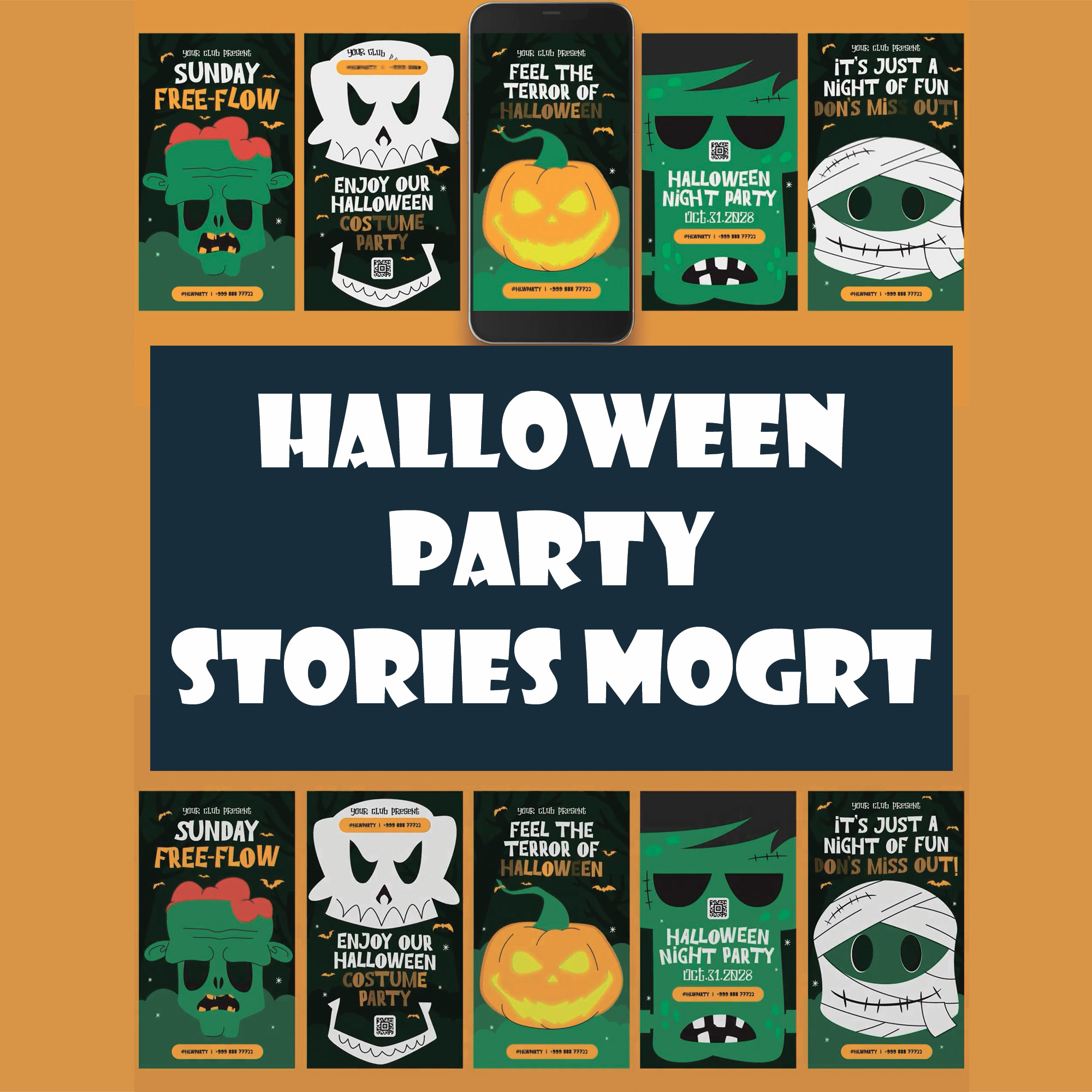 Halloween Party Stories. Video Template After Effects CC. Fo | Inspire Uplift