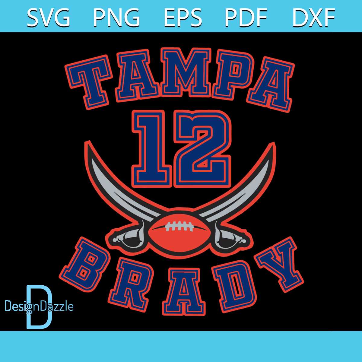 Tampa 12 Brady Svg, Sport Svg, Brady Svg, NFC Champions Svg, | Inspire ...