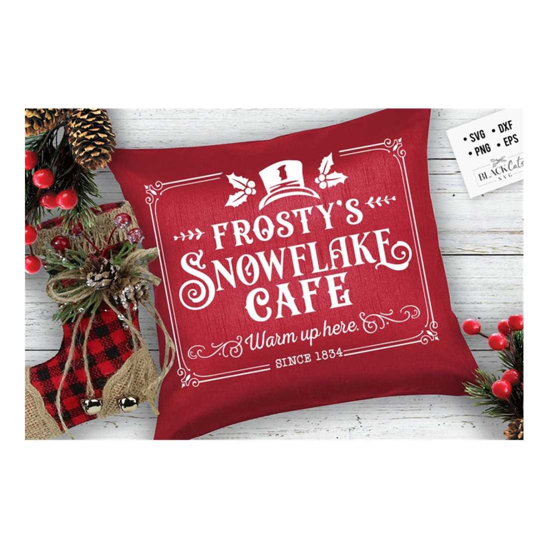 Frosty's snowflake cafe svg, Frosty's cafe poster svg, Farmh - Inspire ...