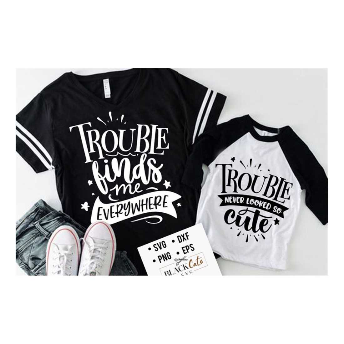 Trouble finds me everywhere svg, Trouble never looked so cu | Inspire ...