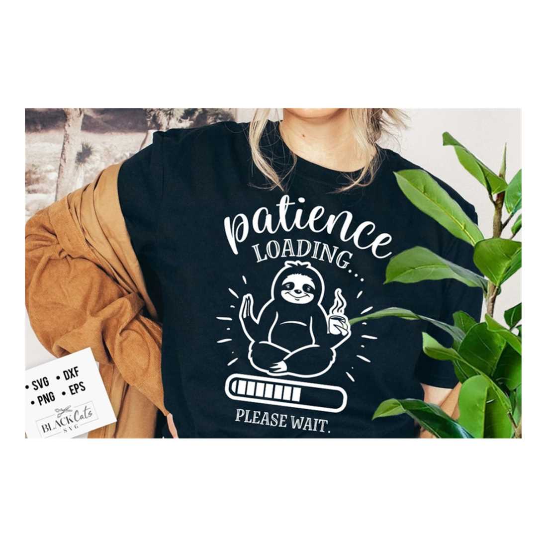 Patience loading please wait svg, Sloth svg, Funny Sloth svg - Inspire ...