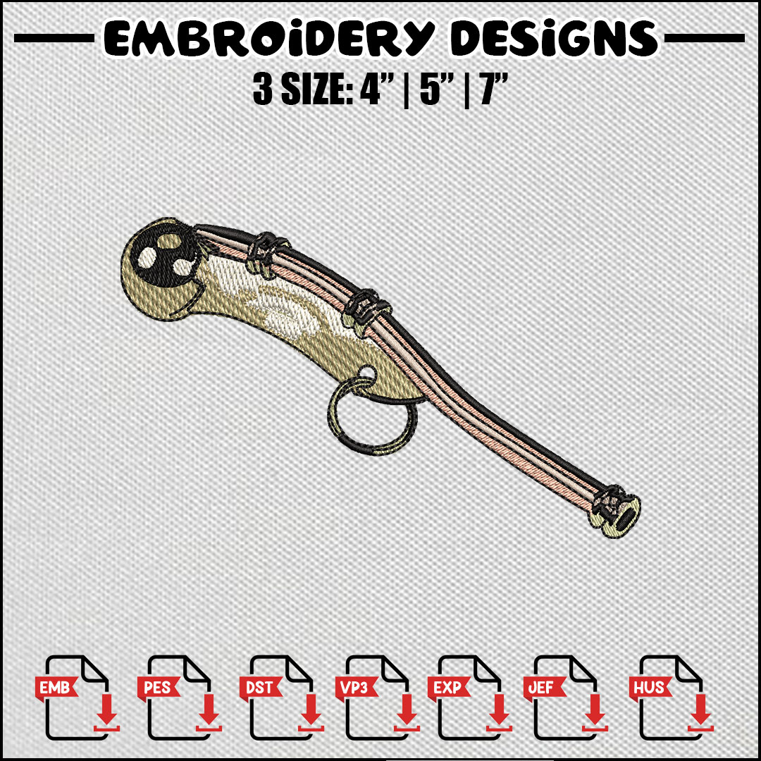Gun embroidery design, Embroidery design, Embroidery files, | Inspire ...