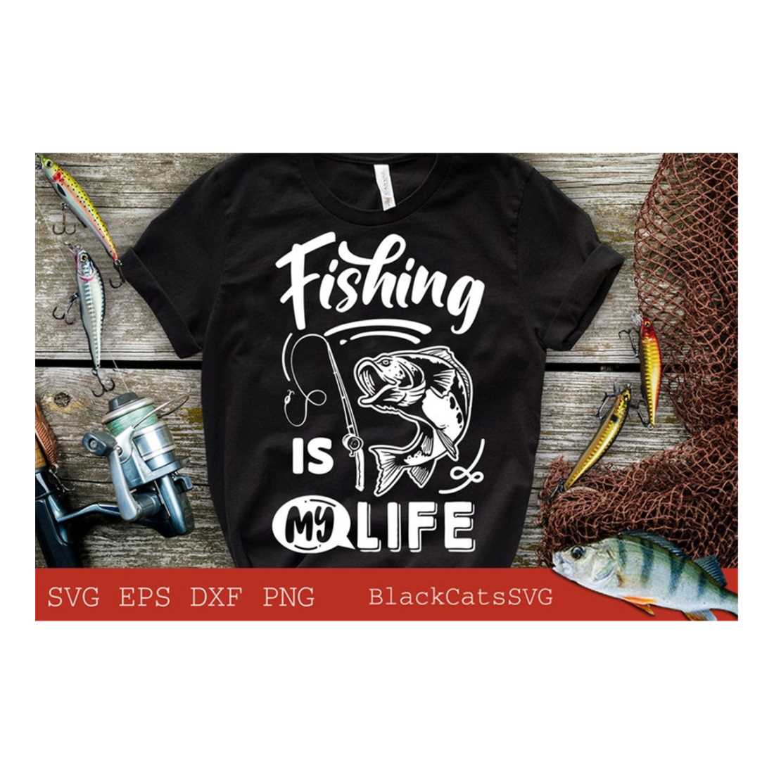 Fishing is my life svg, Fishing poster svg, Fish svg, Fishin - Inspire ...