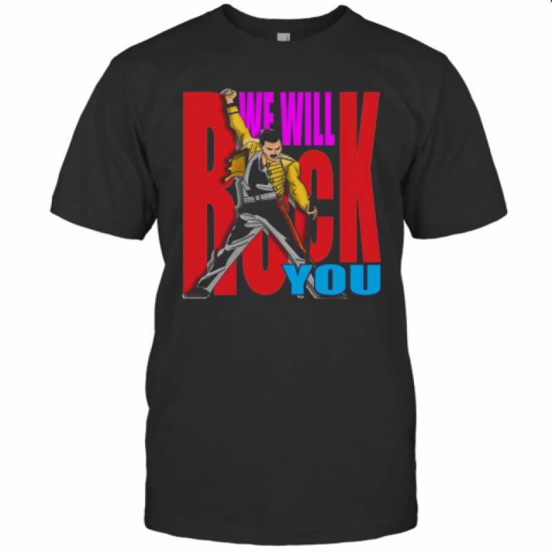 Freddie Mercury We Will Rock You Color T-Shirt - Inspire Uplift
