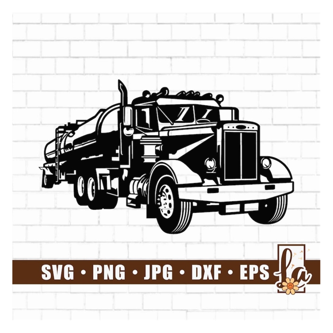 Tanker Truck Clipart | Tank Truck Svg | Truck Svg | Oil Tank | Inspire ...