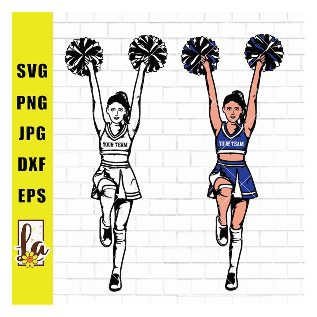 Cheerleader SVG | Customize High School Cheer | Cheerleading | Inspire ...