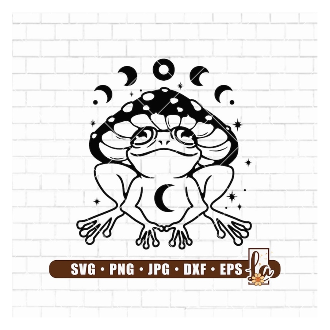Mushroom Frog Svg | Magical Frog Svg | Celestial Frog Svg | | Inspire ...