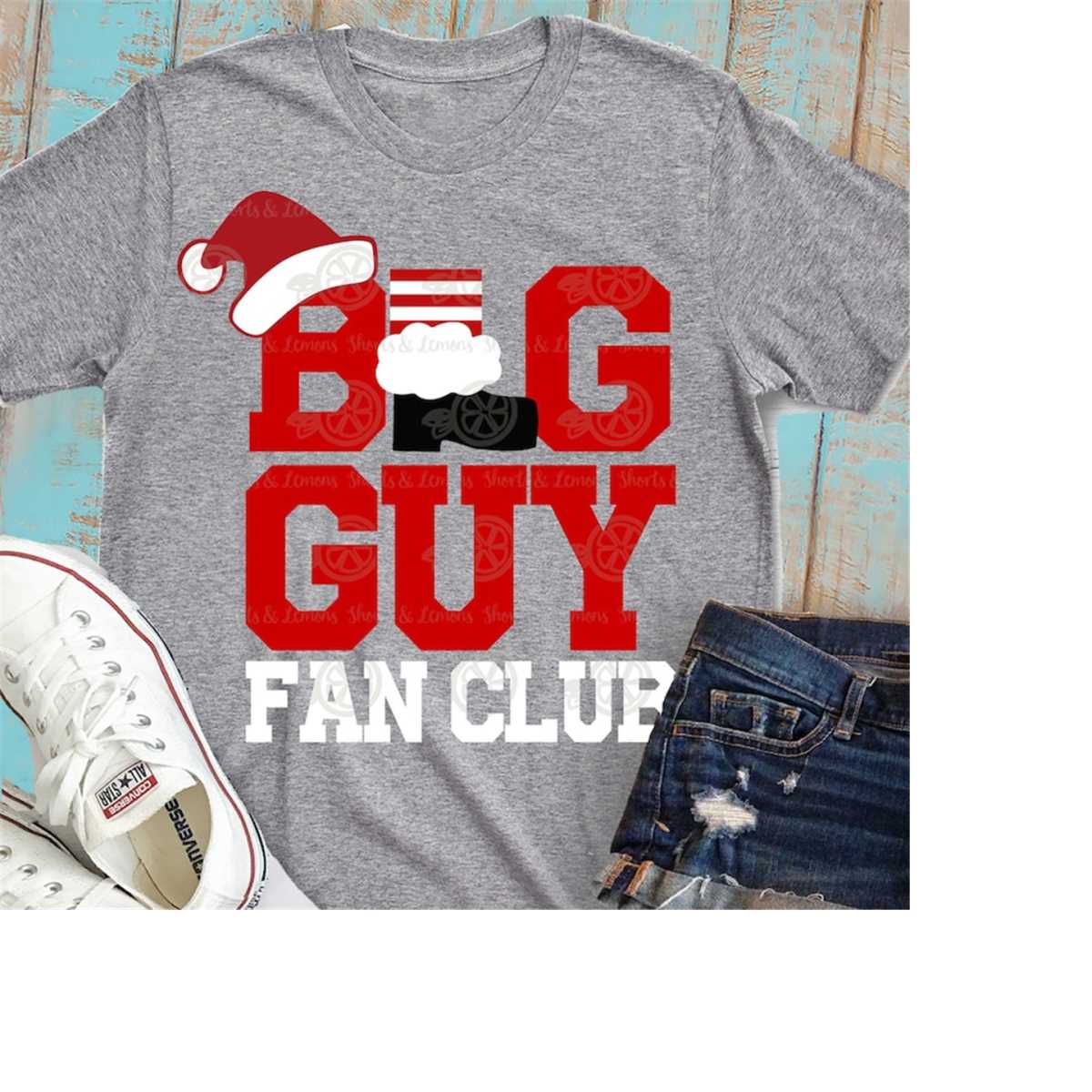 Christmas SVG, Santa svg, Big Guy Fan Club SVG, Santa shirt, | Inspire Uplift