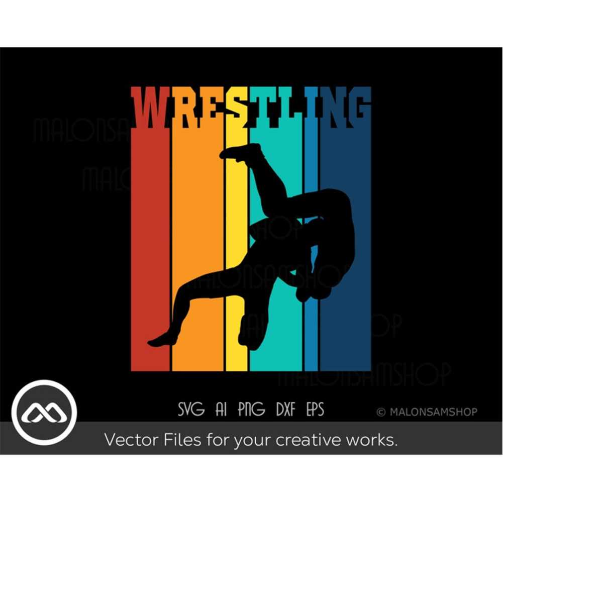 Retro Wrestling SVG, wrestler svg, wrestle svg, wrestling li | Inspire ...