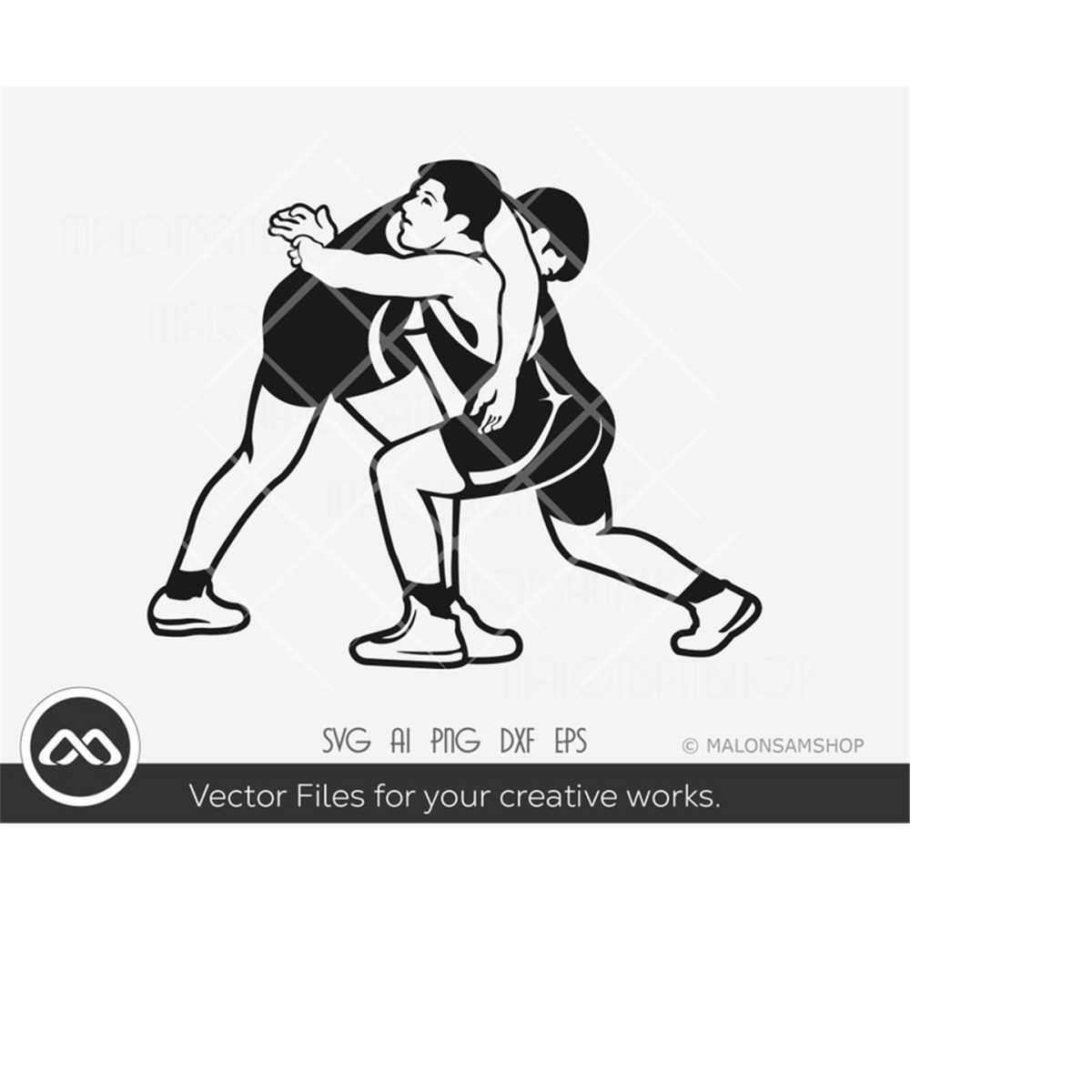 Wrestling SVG silhouette 8 - wrestling svg, wrestler svg, wr - Inspire ...