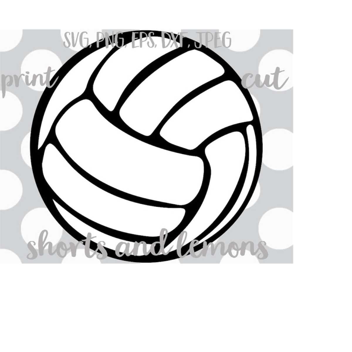 Volleyball, Shorts and Lemons NOUNS, Vector, Volleyball SVG, - Inspire ...
