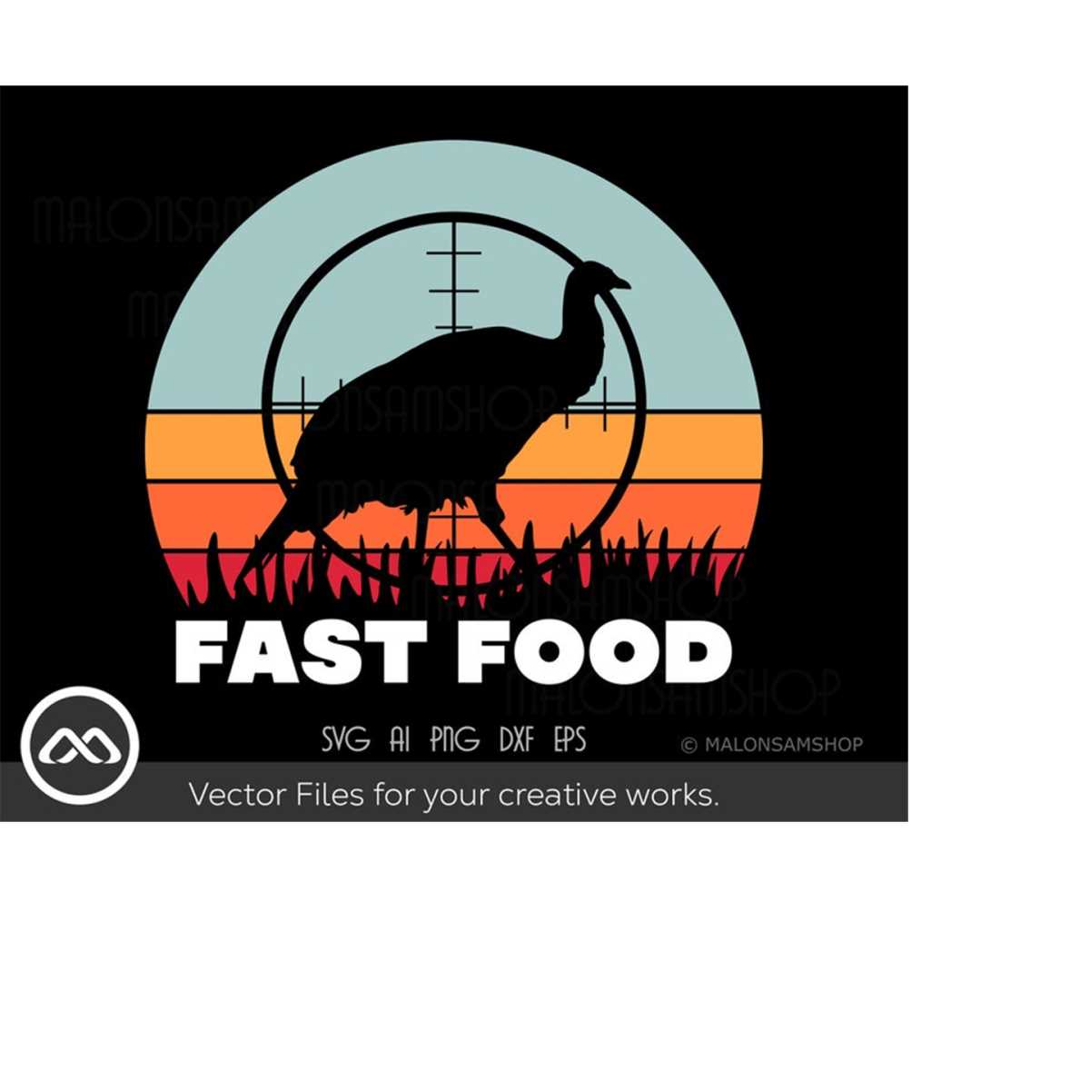 Turkey hunting SVG Fast Food - hunting svg, Turkey Hunting S - Inspire ...