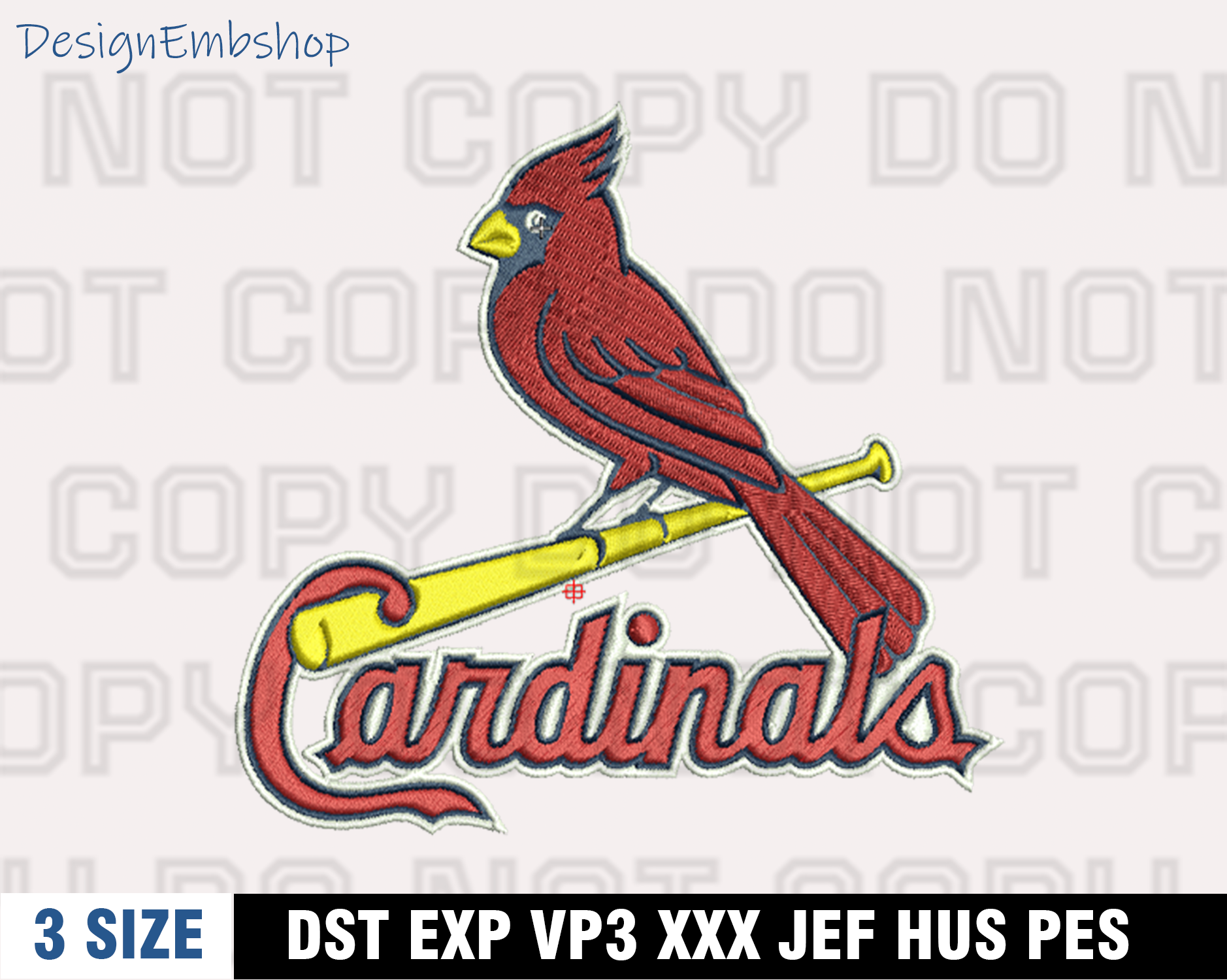 St. Louis Cardinals Embroidery Designs, MLB Logo Embroidery - Inspire ...