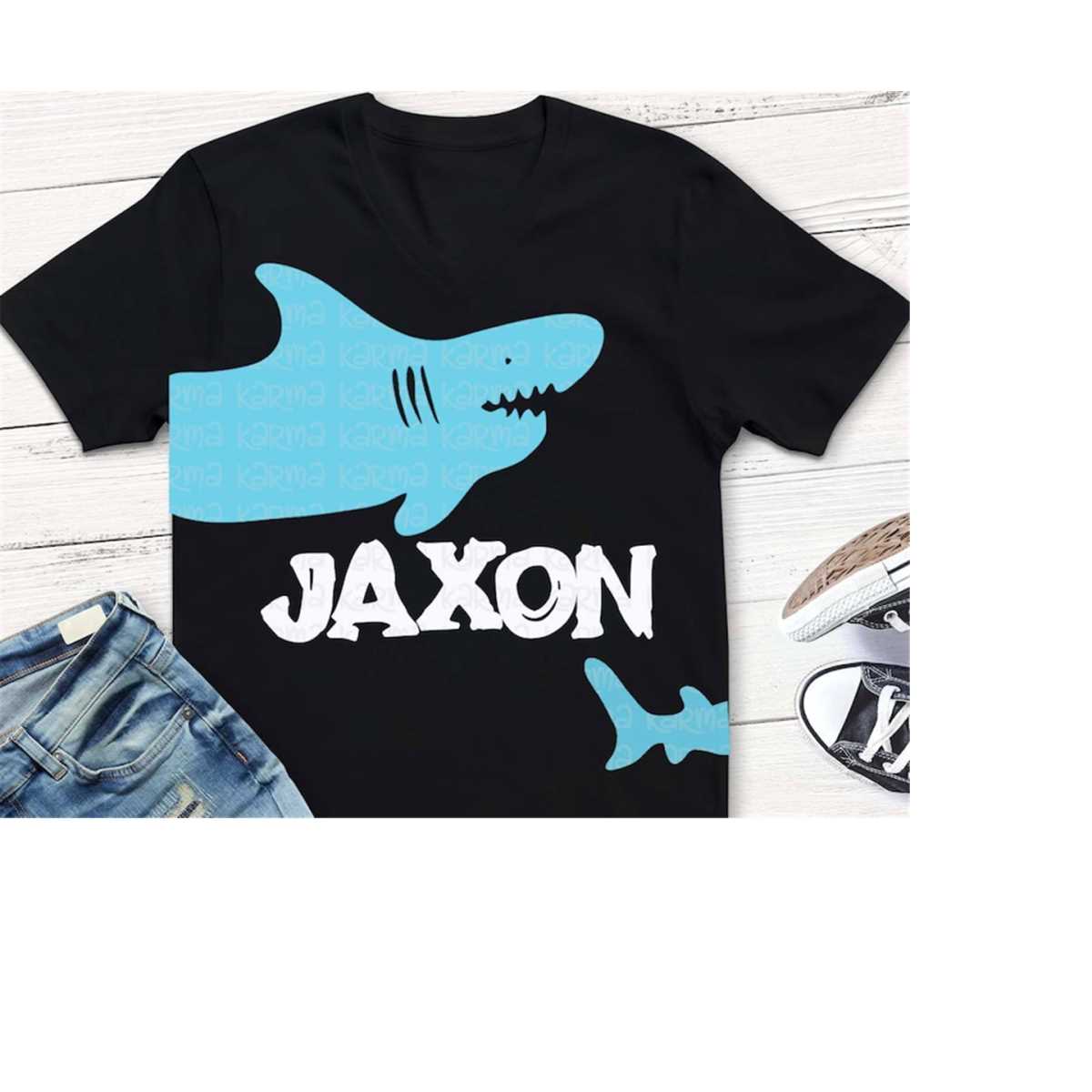 Shark svg, Ocean svg, fish svg, Boys party, eps, SVG, DXF, S | Inspire ...