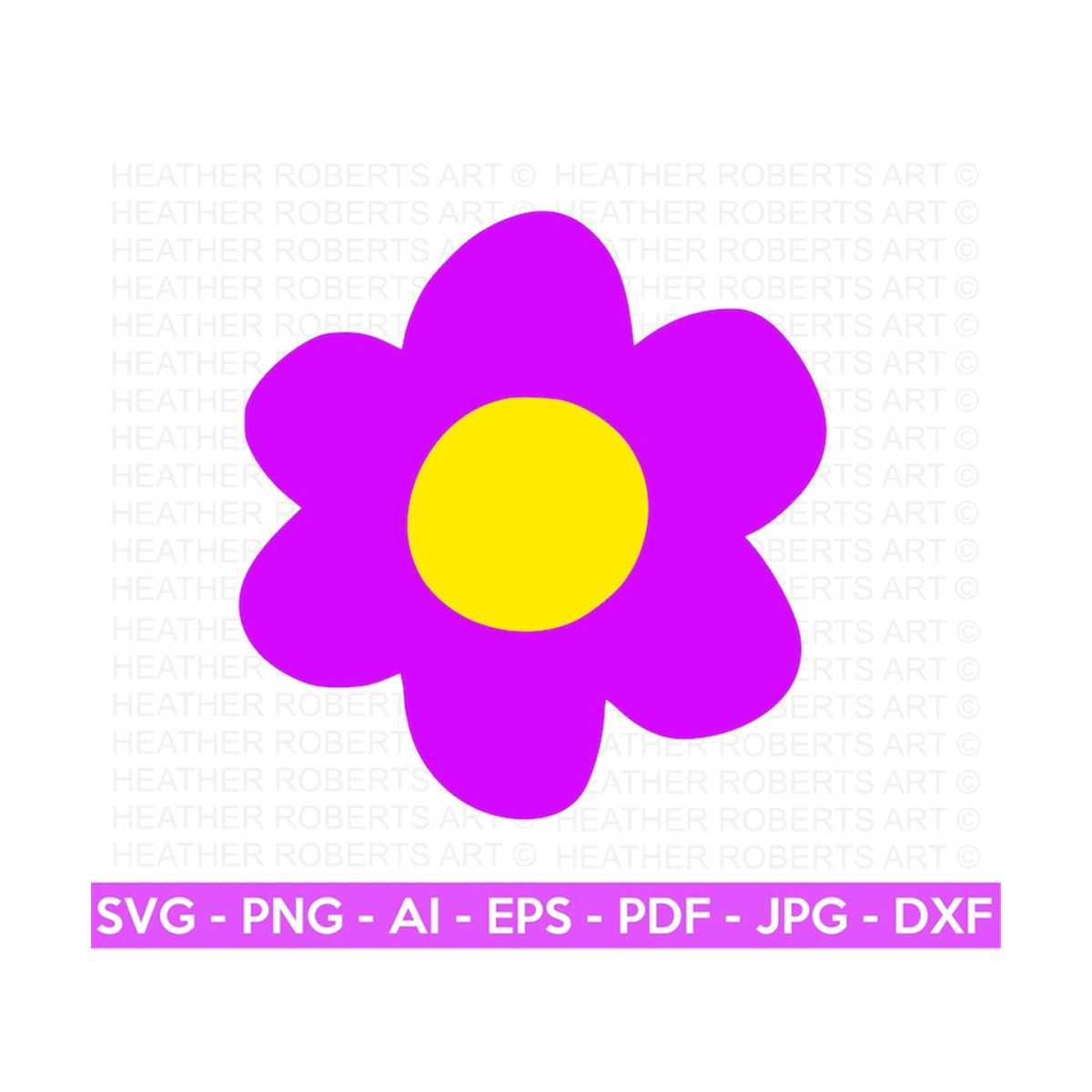 Flower Svg, Floral SVG, Flower Clipart svg, Flower Colored | Inspire Uplift