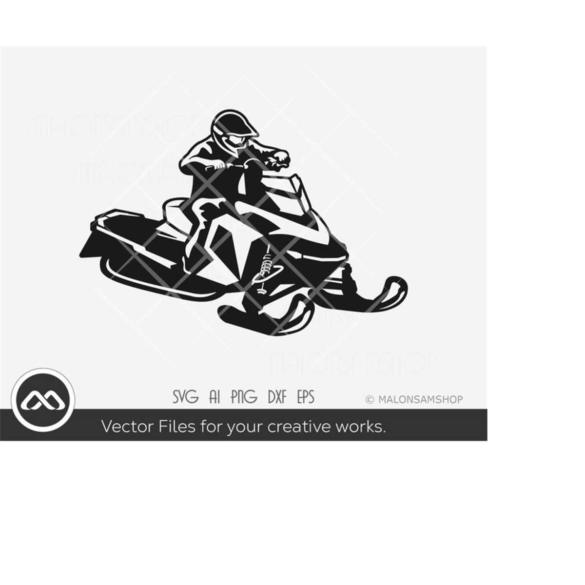 Snowmobile SVG | winter sports svg | snowmobiling svg | snow | Inspire ...