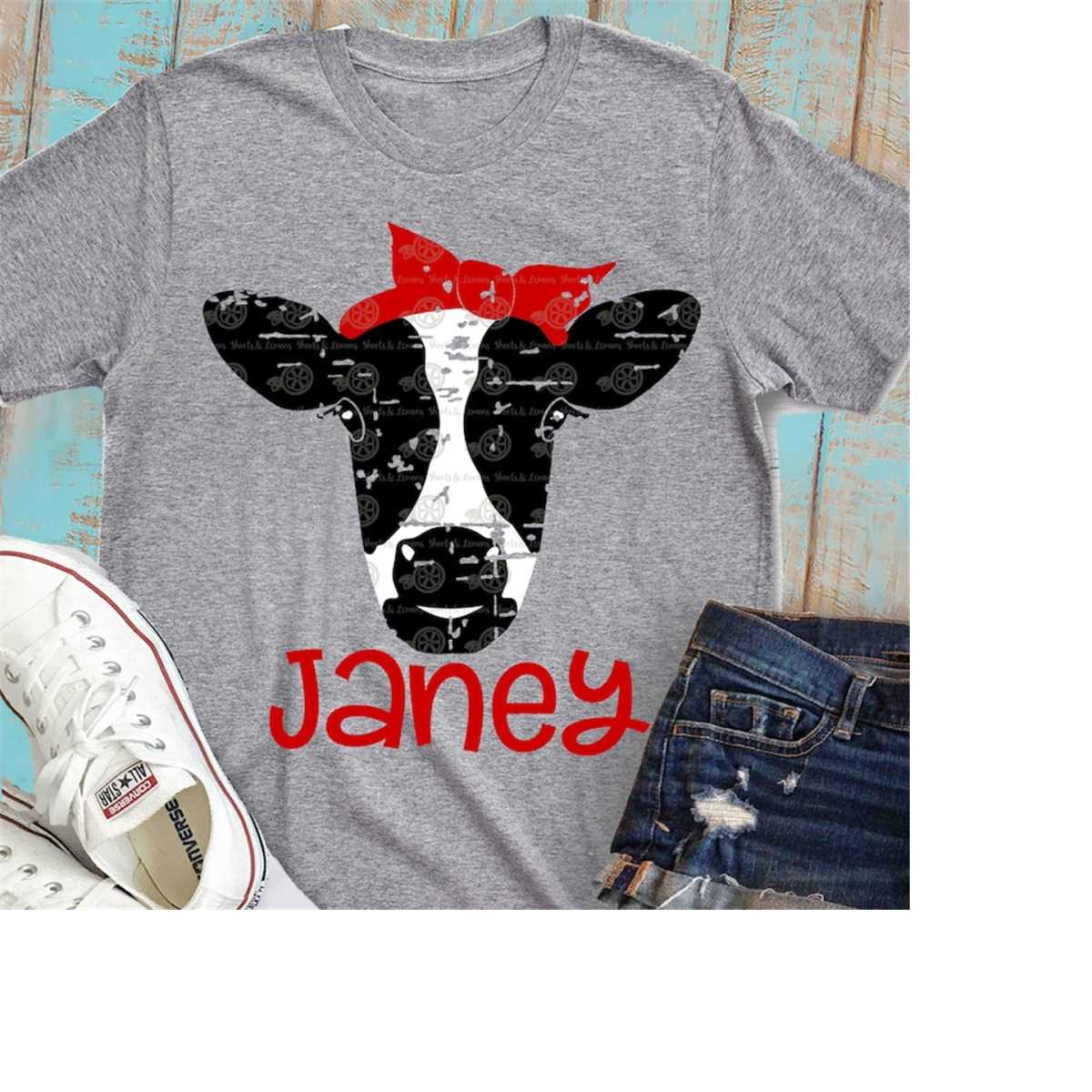 Cow SVG, Heifer svg, bandana, svg, grunge svg, Farm svg, SVG | Inspire ...